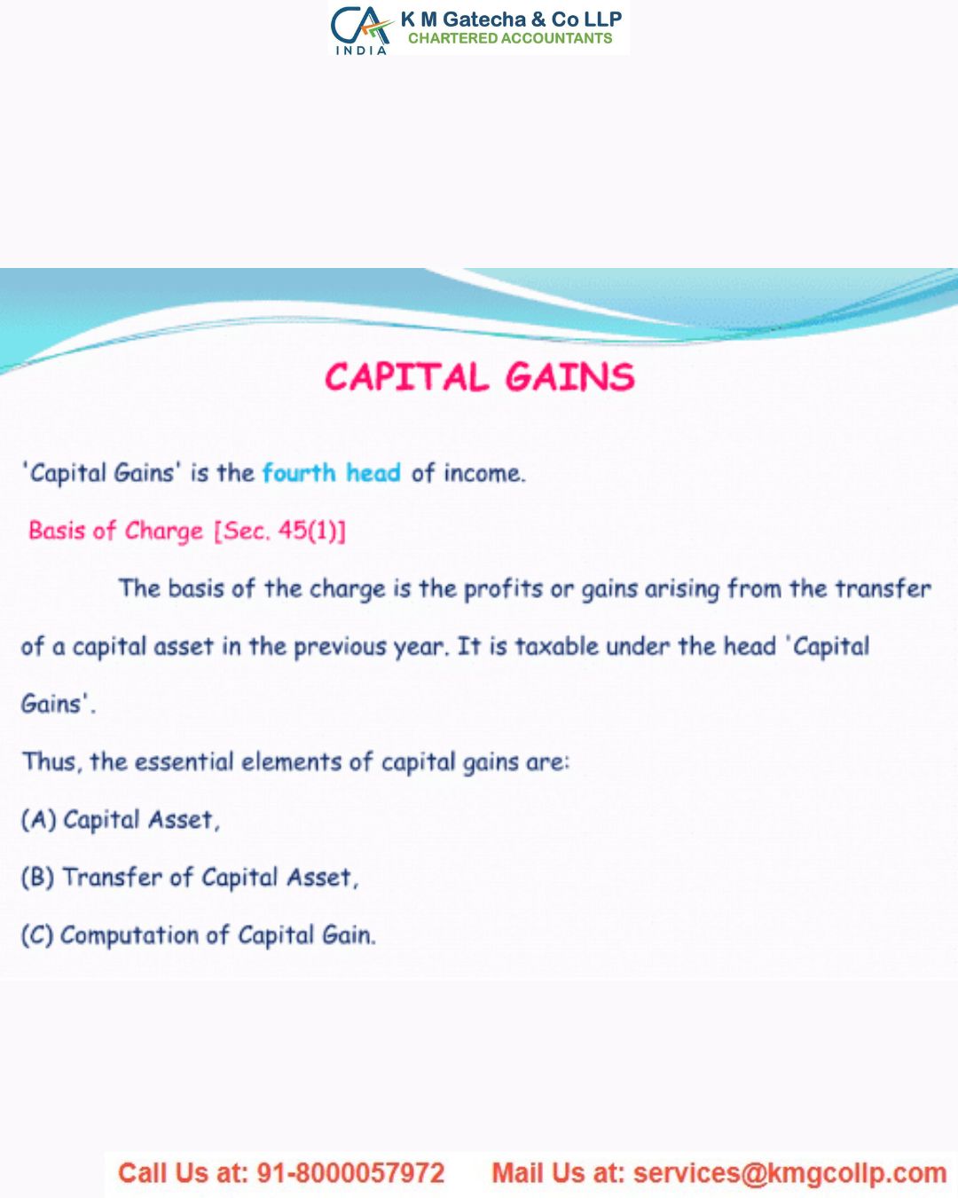 Section 50 – Capital Gain on sale of depreciable assets