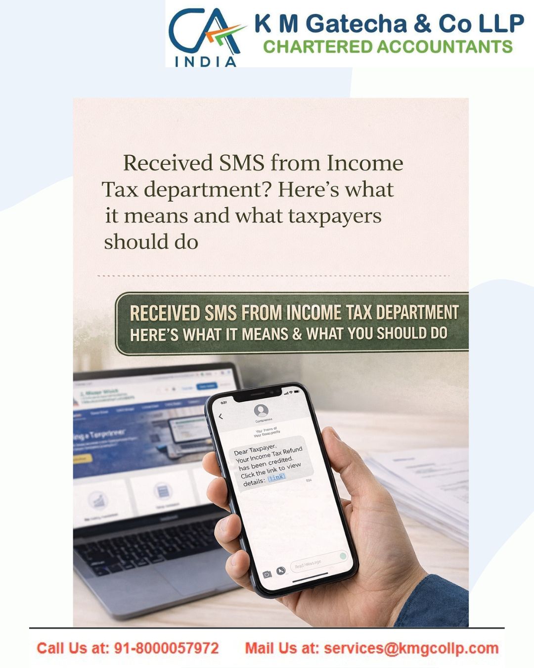 Have You Received an SMS Email from the Income Tax Depart