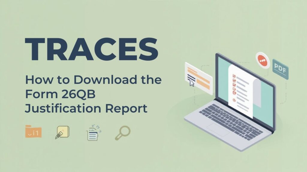 TRACES: How to Download the Form 26QB Justification Report - KMG CO LLP