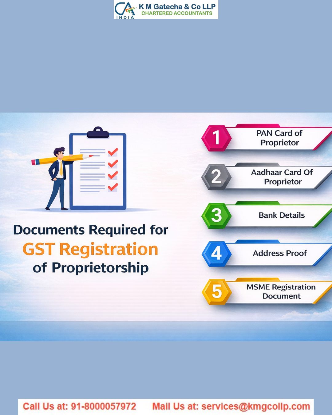 Documents Required for GST Registration | KMG CO LLP