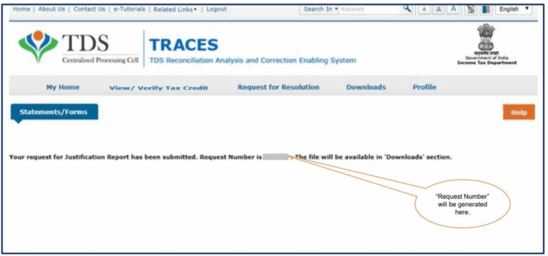 TRACES: How to Download the Form 26QB Justification Report - KMG CO LLP