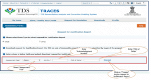 TRACES: How To Download The Form 26QB Justification Report - KMG CO LLP