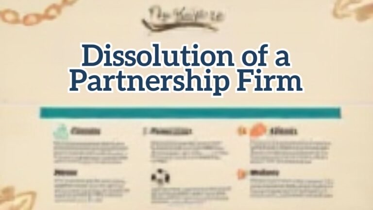 Complete Guide to Dissolution of a Partnership Firm